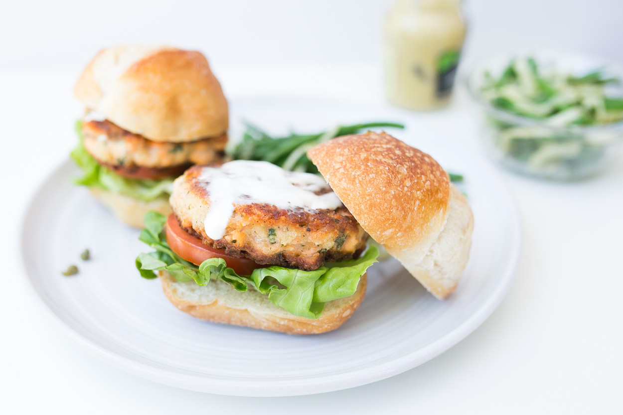 Salmon Basil Burgers Cook Smarts