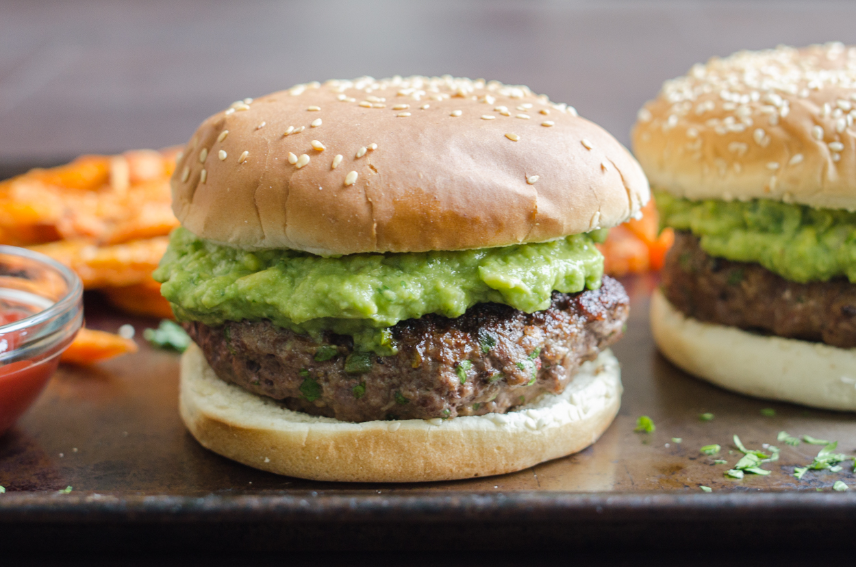 Chipotle Guacamole Burgers | Cook Smarts