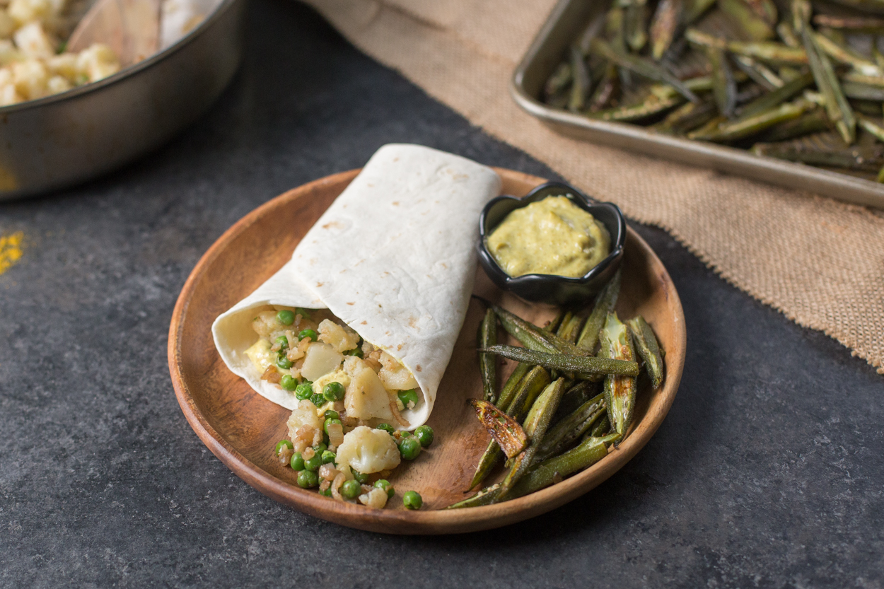 [Leftover] Samosa Wrap with Cauliflower, Potatoes, and Chickpeas | Cook ...