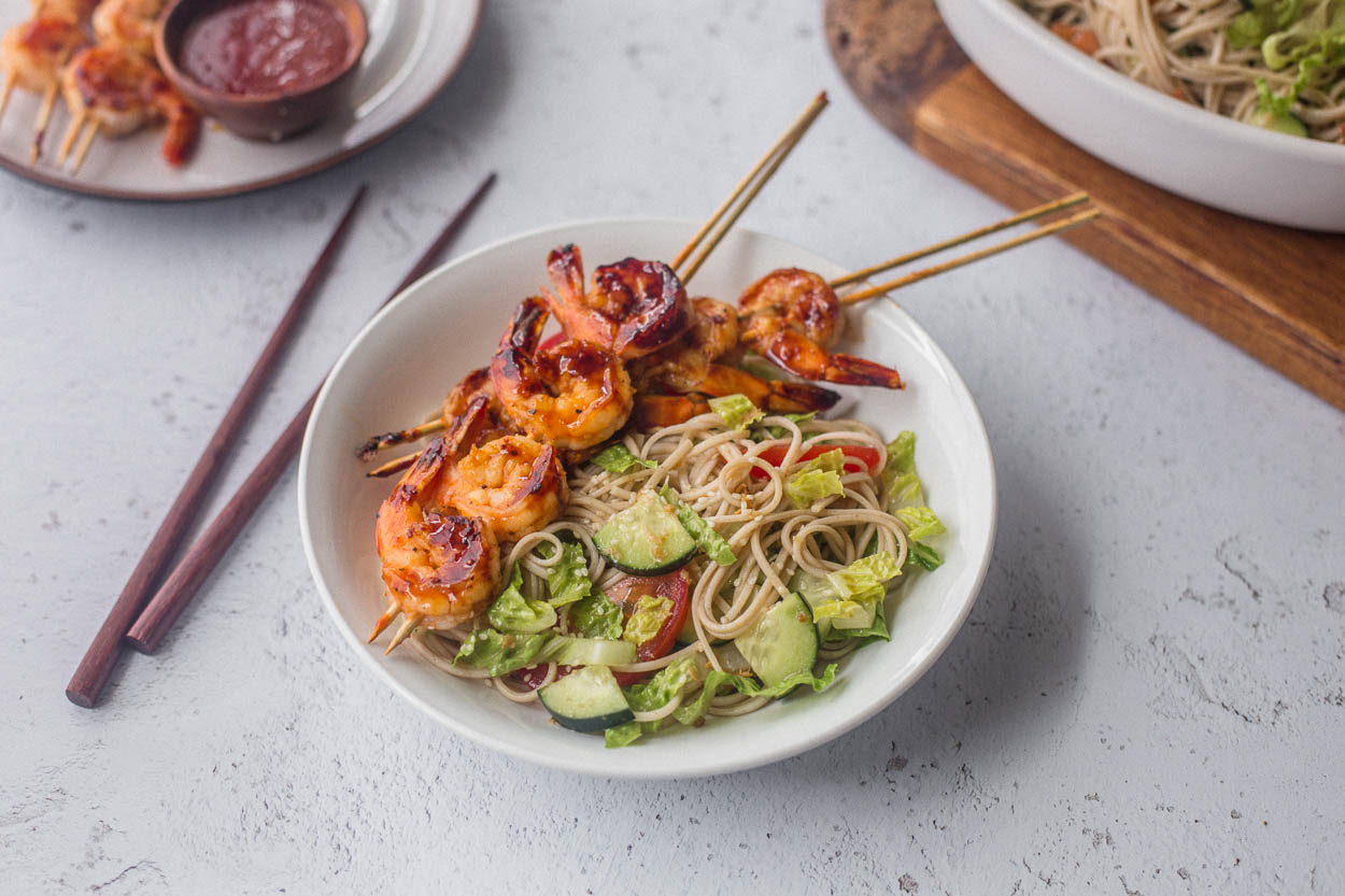 Honey-Gochujang Shrimp Skewers | Cook Smarts
