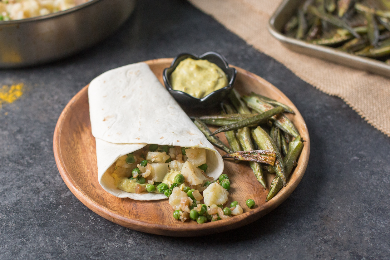 [Leftover] Samosa Wrap with Cauliflower, Potatoes, and Chickpeas | Cook ...