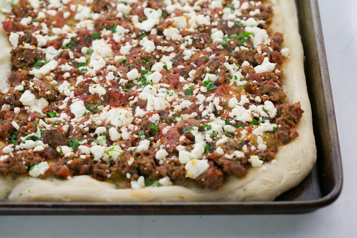 Turkish Pizza with Feta | Cook Smarts
