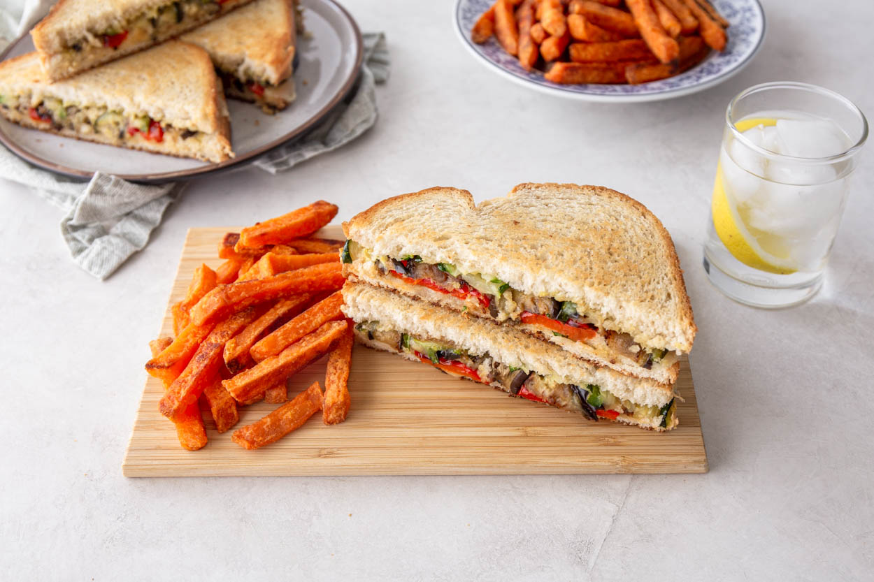 [Leftover] Grilled Vegetable Panini Melt | Cook Smarts