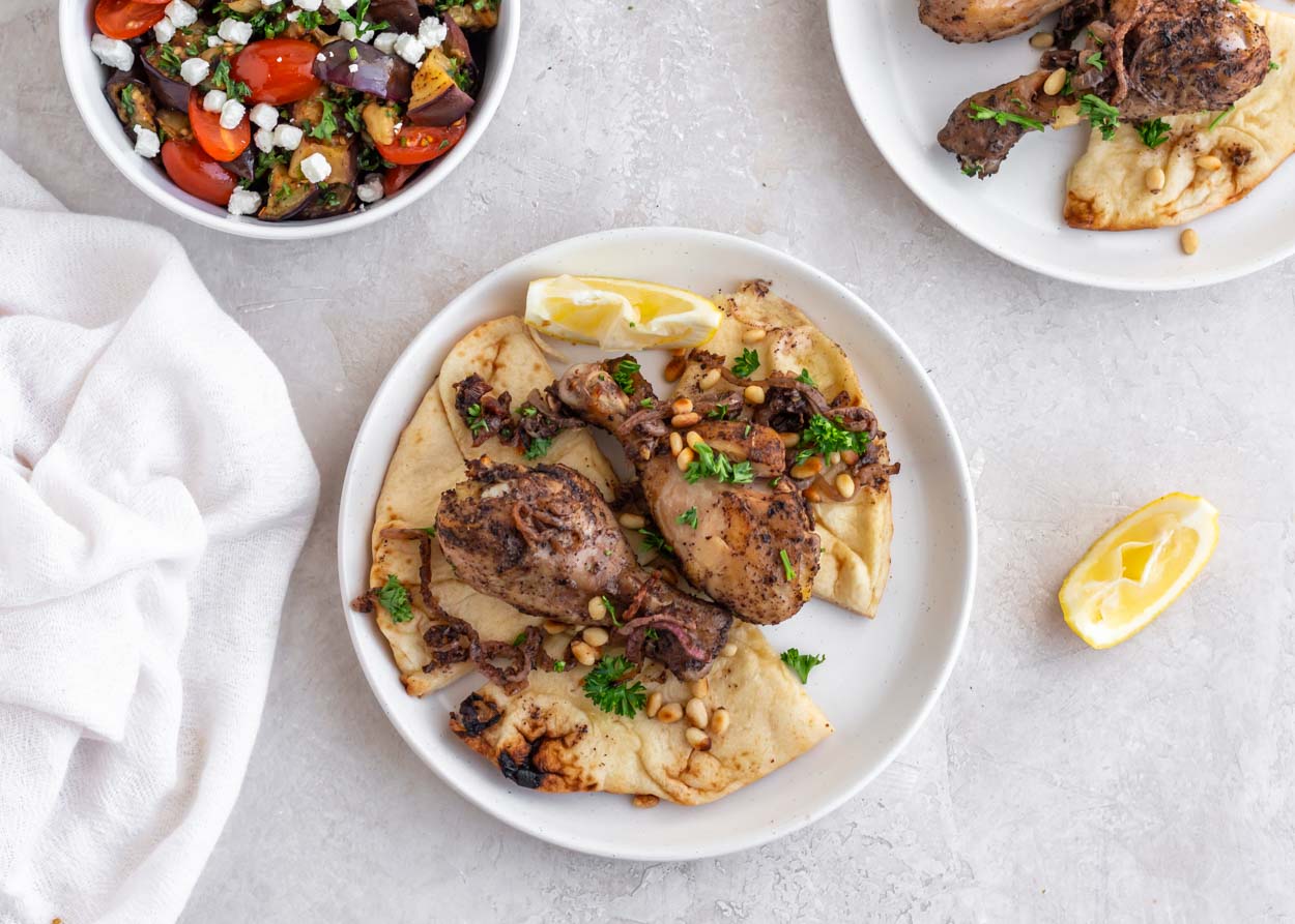 Roast Chicken with Sumac and Red Onions (Mussakhan) | Cook Smarts