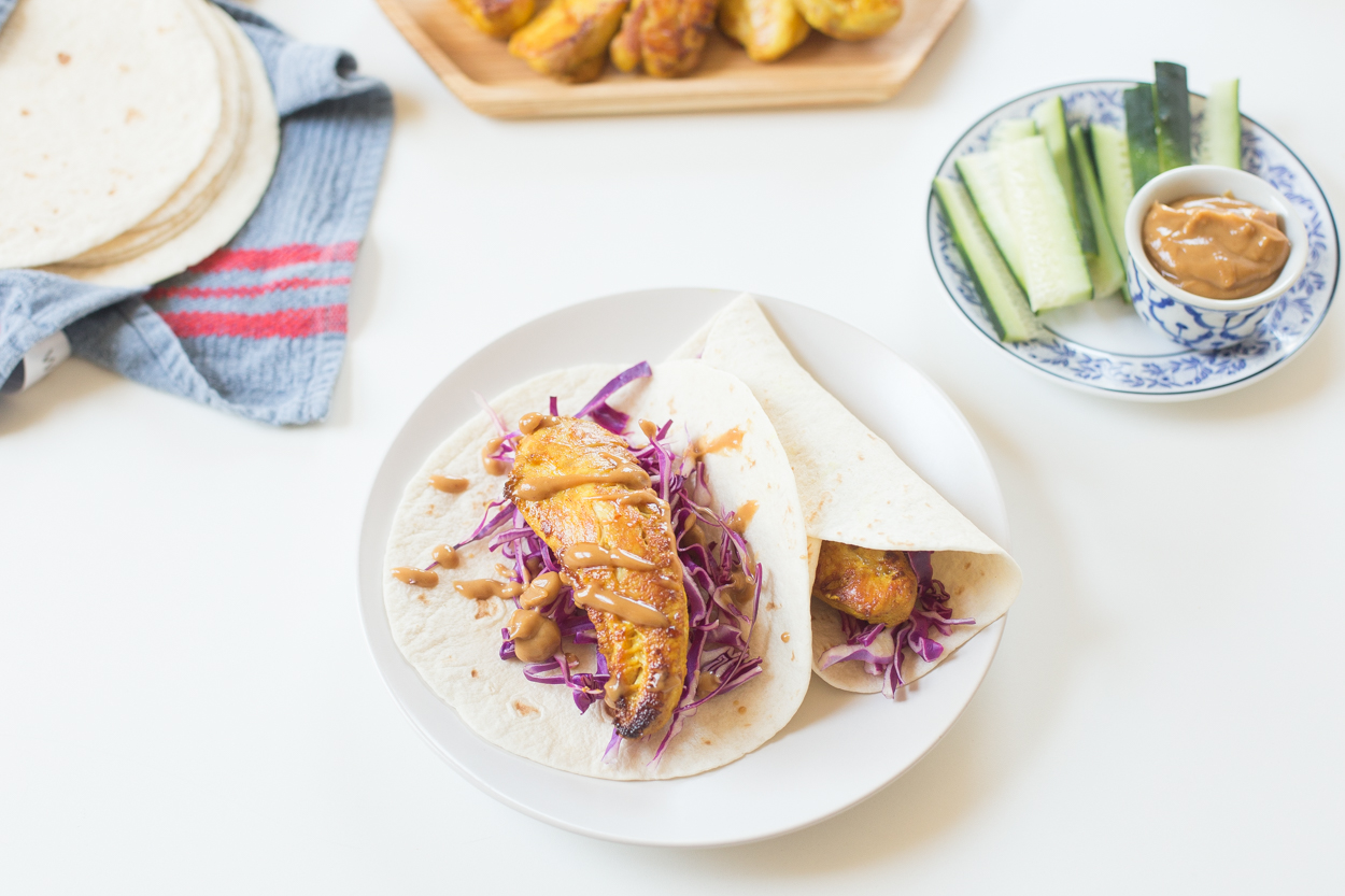 Thai Chicken Satay Wrap | Cook Smarts