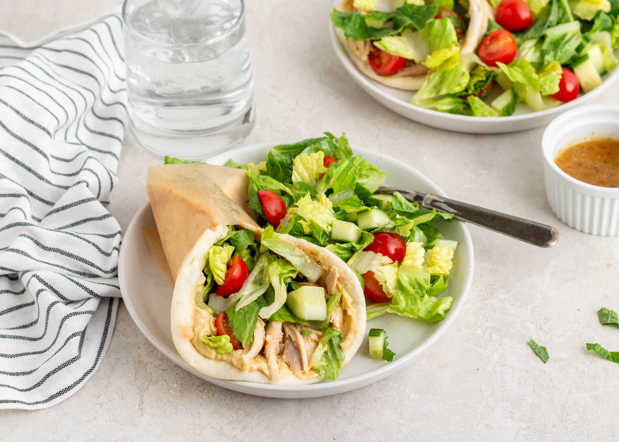 [Leftover] Rotisserie Chicken Flatbread Wraps | Cook Smarts